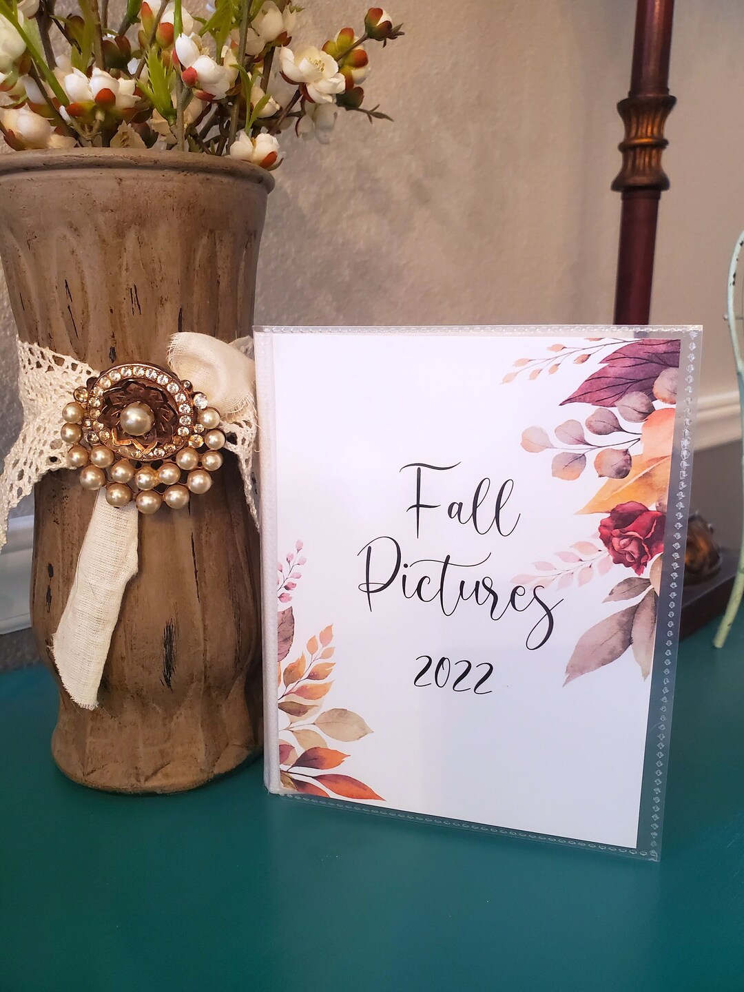 4x6 Photo Album, 5x7, 8x10 Fall Photo Album, Fall Wedding Album, Fall ...