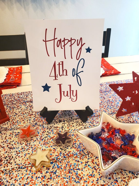 Happy 4th of July Printable Signs 5x7 Sign 8x10 Sign 4th of - Etsy
