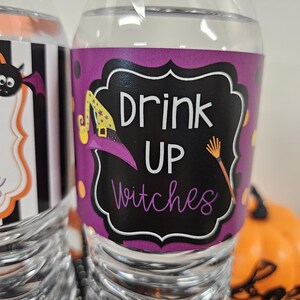 Drink up Witches Printable Halloween Water Bottle Labels, Halloween ...