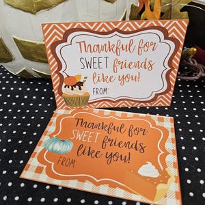 Thankgsiving Gift Tags, Printable Thanksgiving Tags, Thankful for Sweet ...