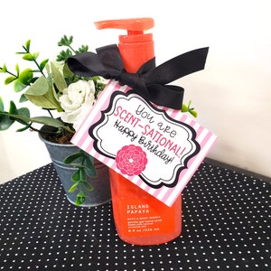 You Are Scent-sational Birthday Tags for Soap or Candles, Gift Tags for ...