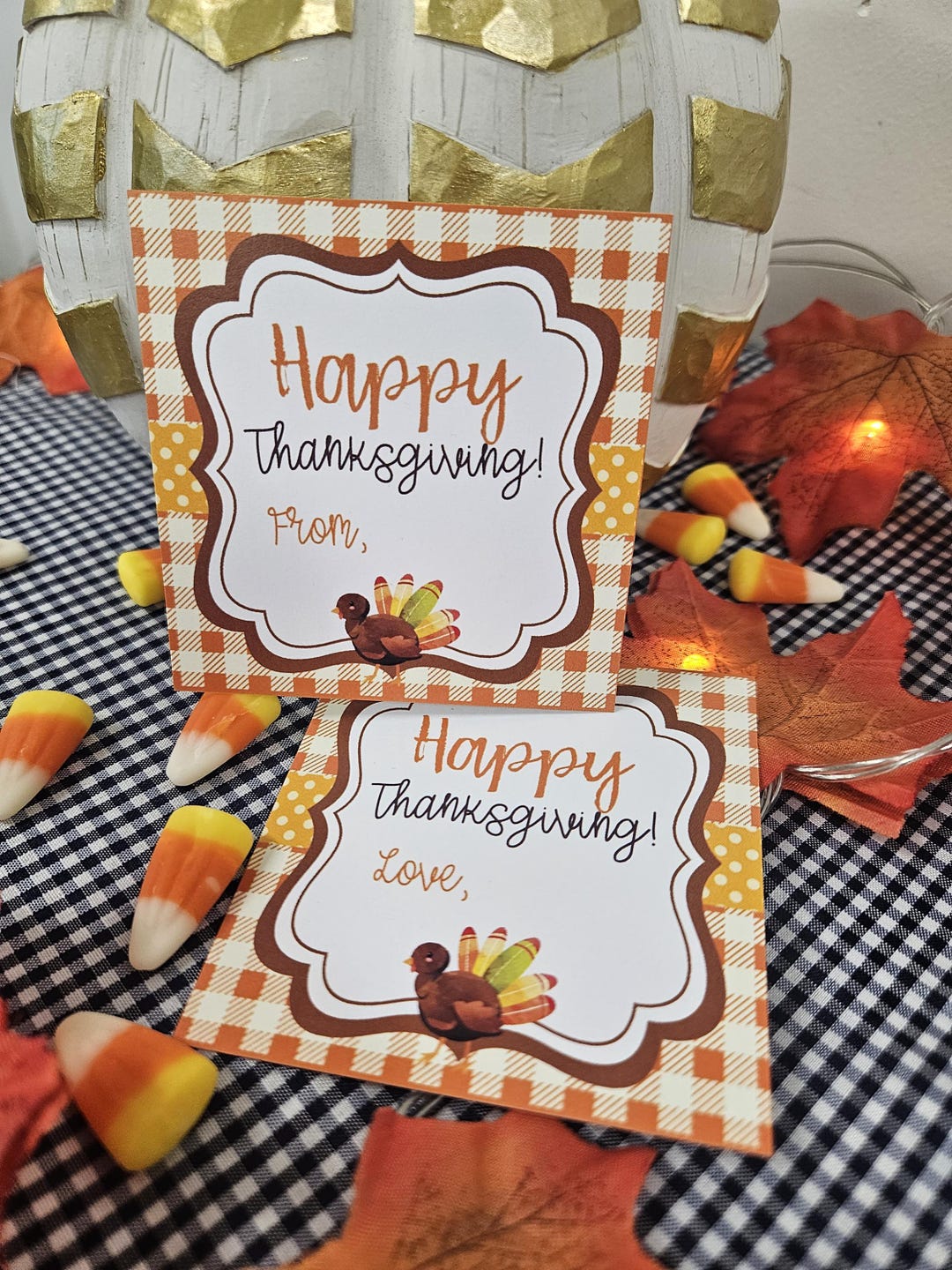 Happy Thanksgiving Gift Tags, Printable Tags for Thanksgiving, Digital ...