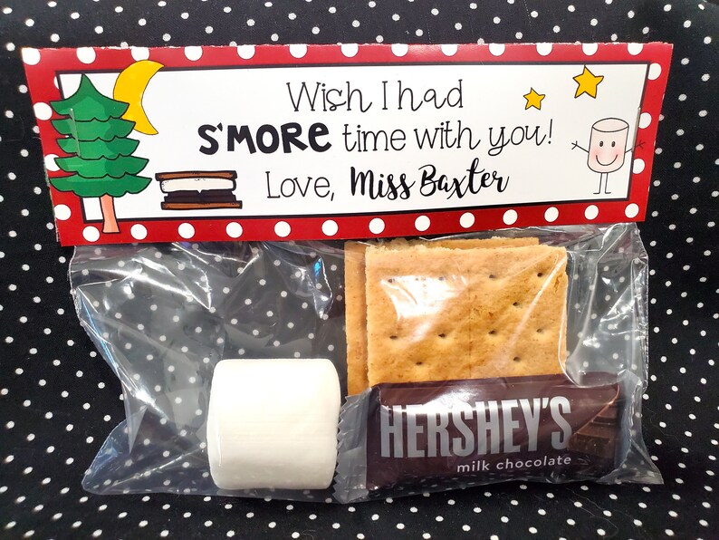 Bag Topper-s'mores Bag Topper-printable Candy Bag Topper-end of School ...