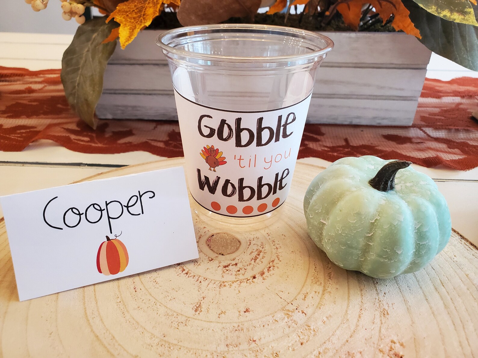 Dinner Place Setting Name Cards, Thanksgiving Place Setting Name Cards ...