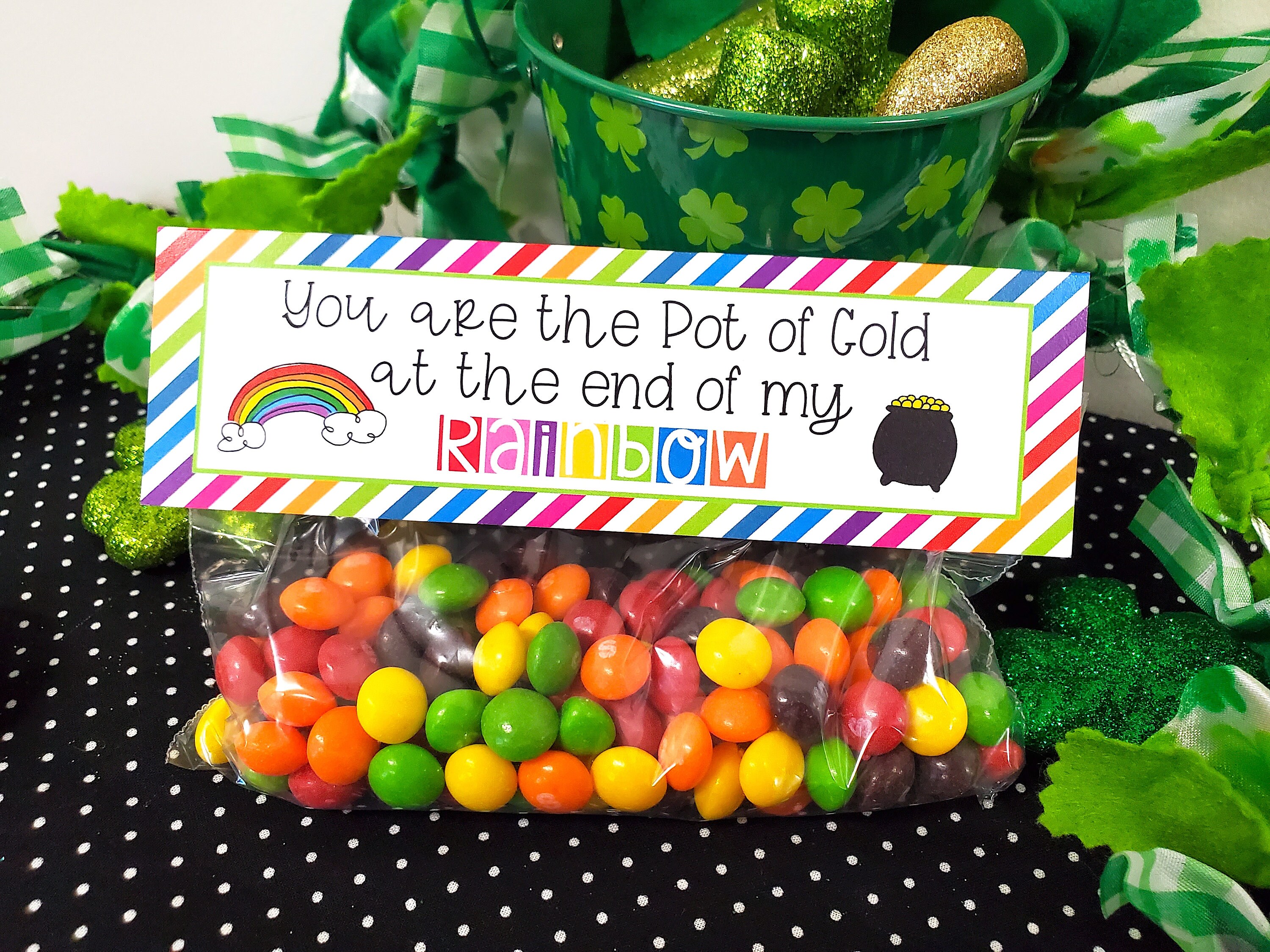 St. Patrick's Party Favor Bag Topper-Candy Bag | Etsy