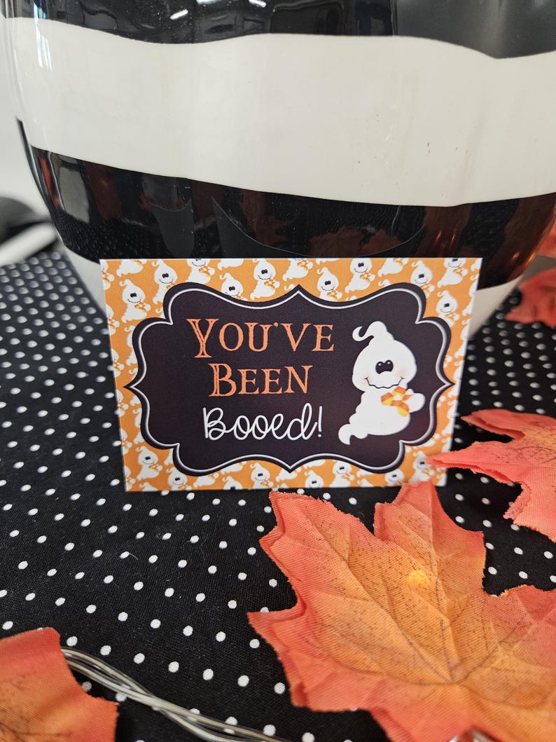 You've Been Booed Gift Tags, Ghost Halloween Gift Tags, You've Been ...