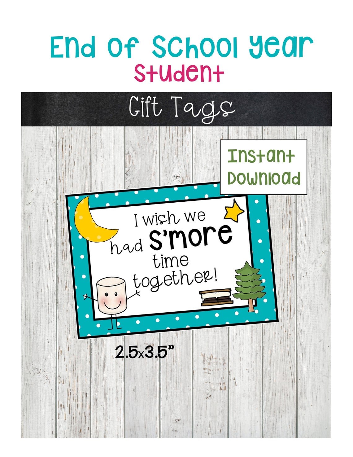 End of School Year Gift Tags Student Gift Tags for the Last - Etsy