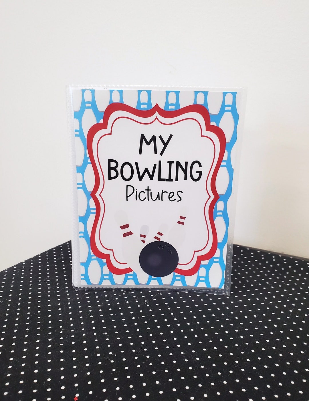 Bowling Photo Album, Bowling Memory Book, Bowling Photo Book, Red and ...