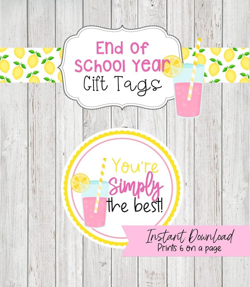 You're Simply the Best Gift Tags for Teachers or Parents - Etsy