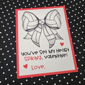 Printable Volleyball Kids Valentines Day Cards, Sports Valentine Cards ...