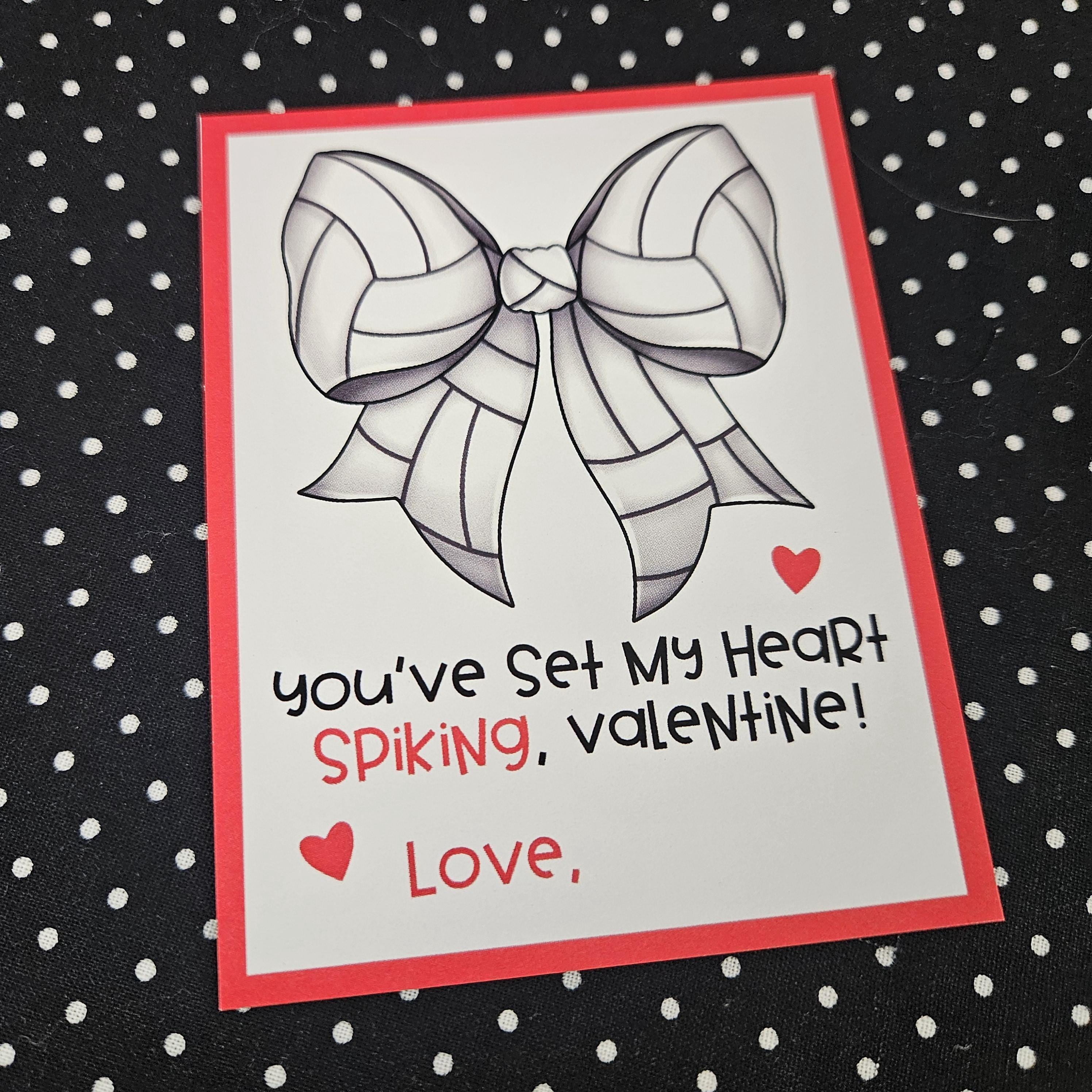 Printable Volleyball Kids Valentines Day Cards, Sports Valentine Cards ...