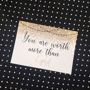You Are Worth More Than Gold Gift Tags, St. Patrick's Day Gift Tags, St ...