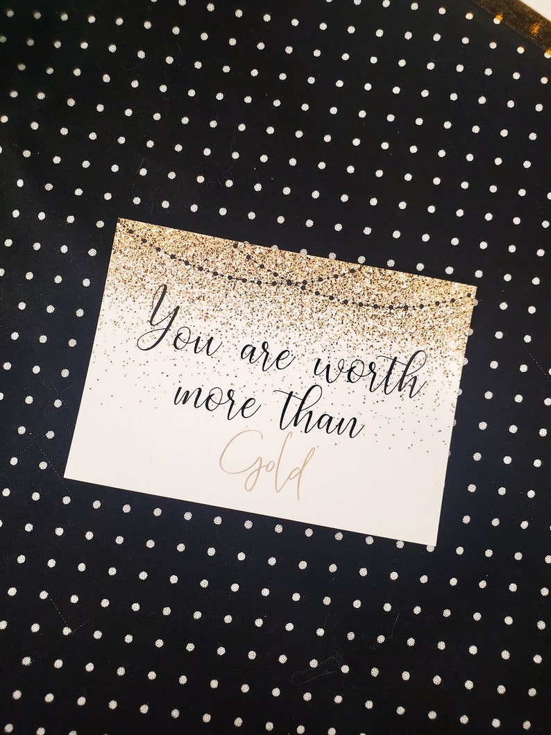 You Are Worth More Than Gold Gift Tags St. Patrick's Day - Etsy
