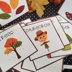 Fall Charades, Fall Cards for Pictionary, Memory, or Charades, Fall ...