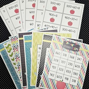 Expanded Form Bingo Game for Students, Math Games for School, 2nd 3rd ...