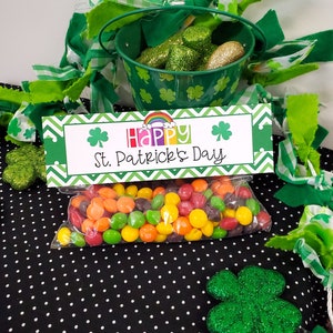 Happy St. Patrick's Day Treat Bag Topper, St. Patrick's Day Printables ...