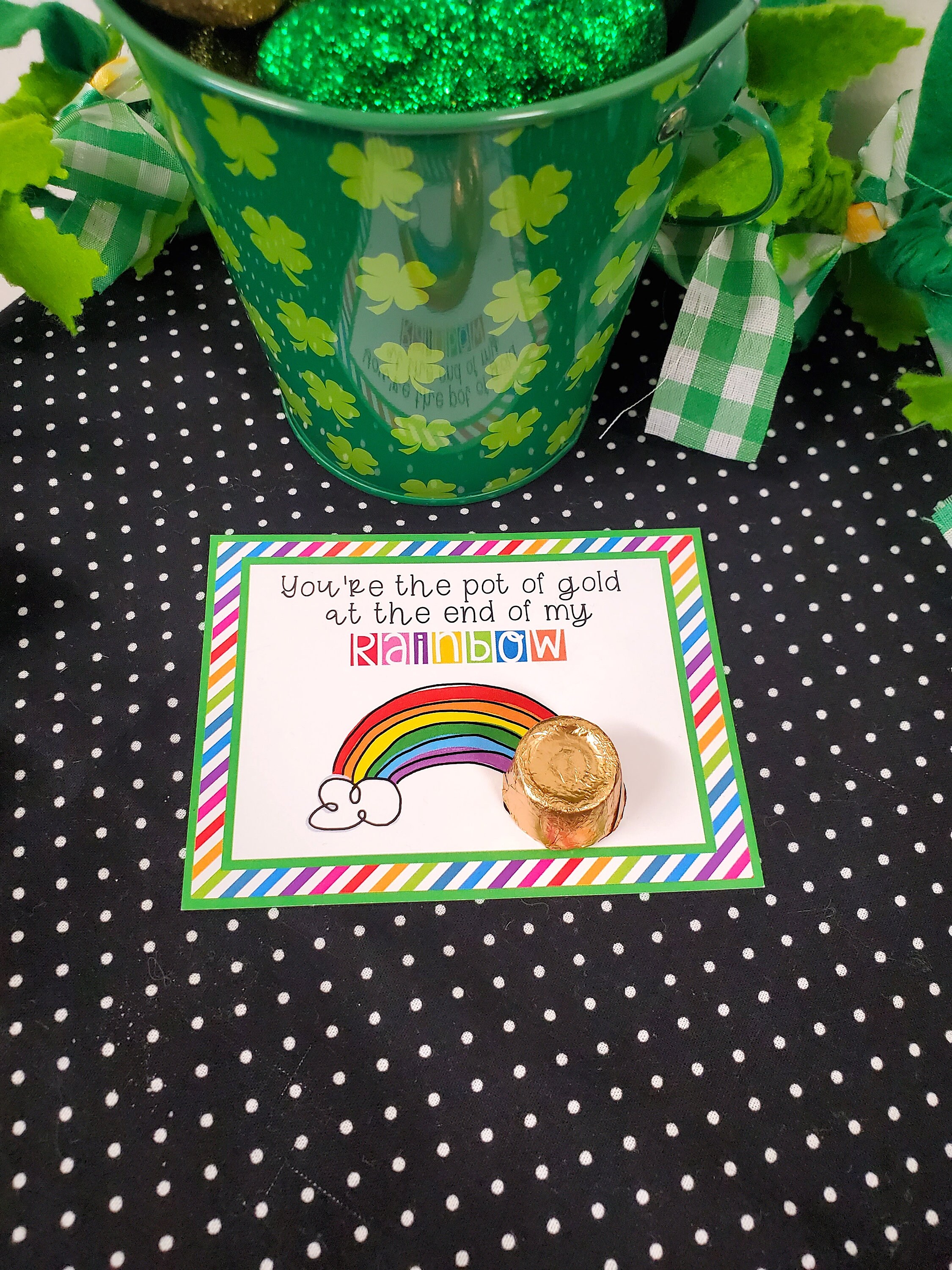 You're the Pot of Gold at the End of My Rainbow Gift Tags | Etsy