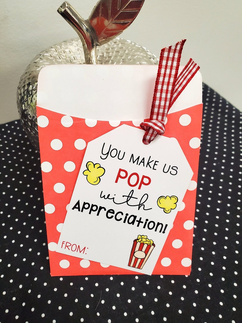 Teacher Appreciation Gift Tags You Make Us POP With - Etsy