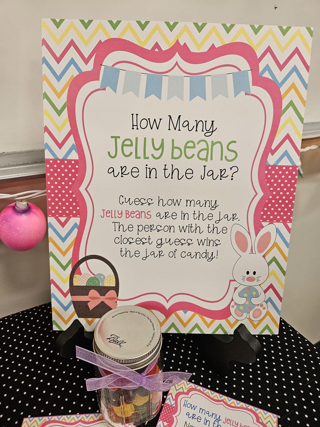 Guess How Many Jelly Beans Are in the Jar, Easter Guessing Game, Easter ...