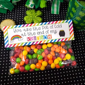 St. Patrick's Party Favor Bag Topper, Candy Bag Topper, You Are the Pot ...