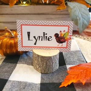 Place Setting Name Cards, Thanksgiving Dinner Place Cards, Thanksgiving ...