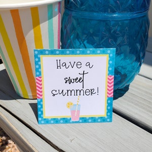Have a Sweet Summer Printable Gift Tags-lemonade Gift Tags-summer Tags ...