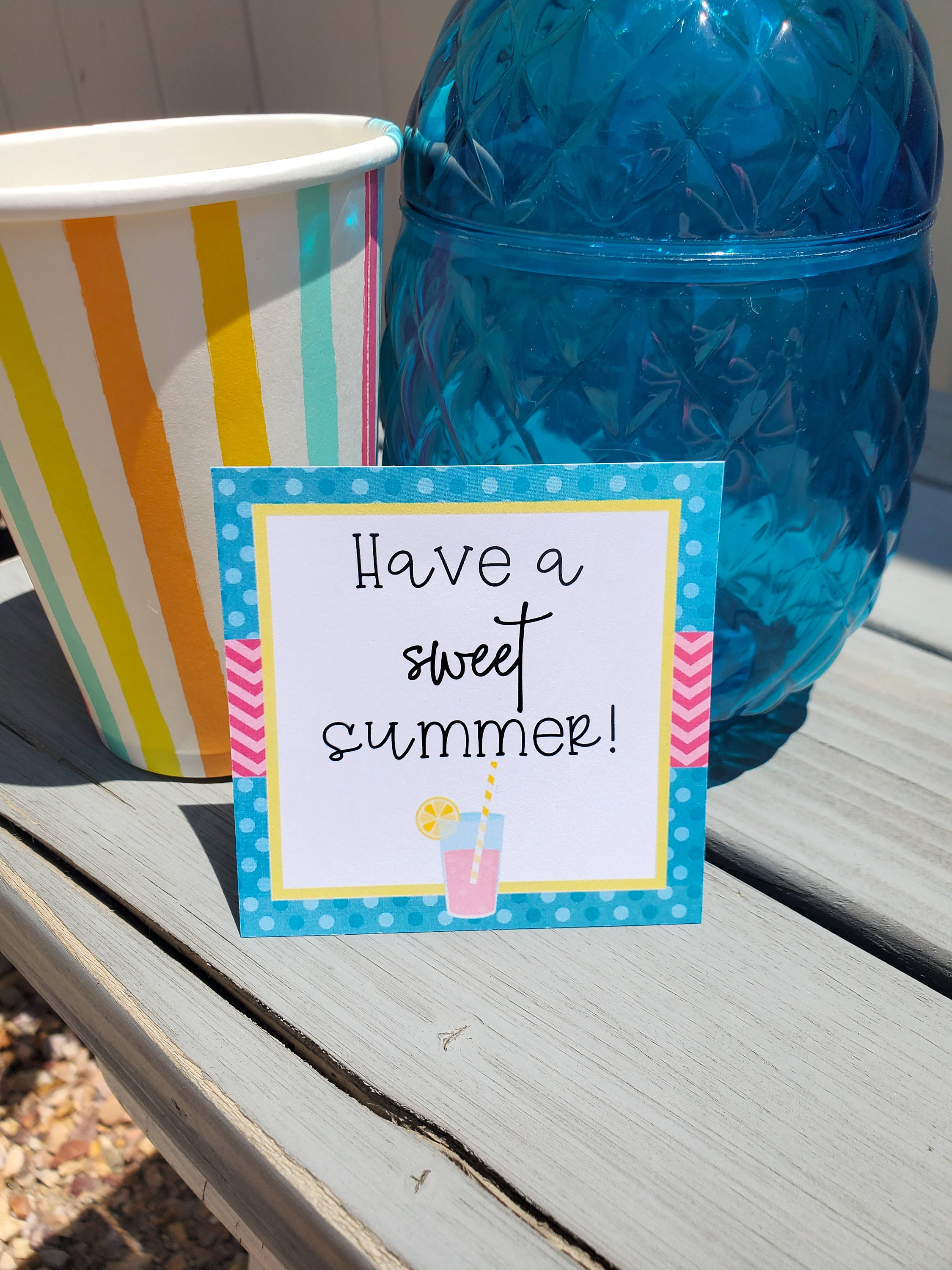 Have a Sweet Summer Printable Gift Tags-lemonade Gift Tags-summer Tags ...