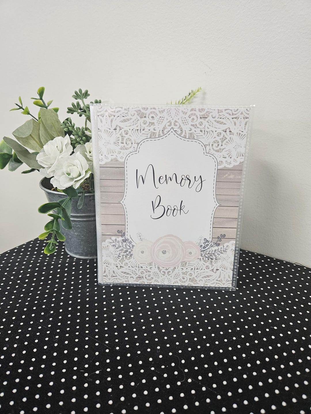 Pretty Photo Album, Wedding Keepsake, Kids Photo Book, Pink Floral ...