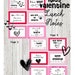 Kids Valentine's Day Lunch Notes, Lunch Box Notes, Printable Valentine ...
