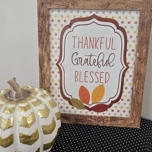 Set of 4 Printable Thanksgiving Signs, 8x10 Thanksgiving Signs, Happy ...