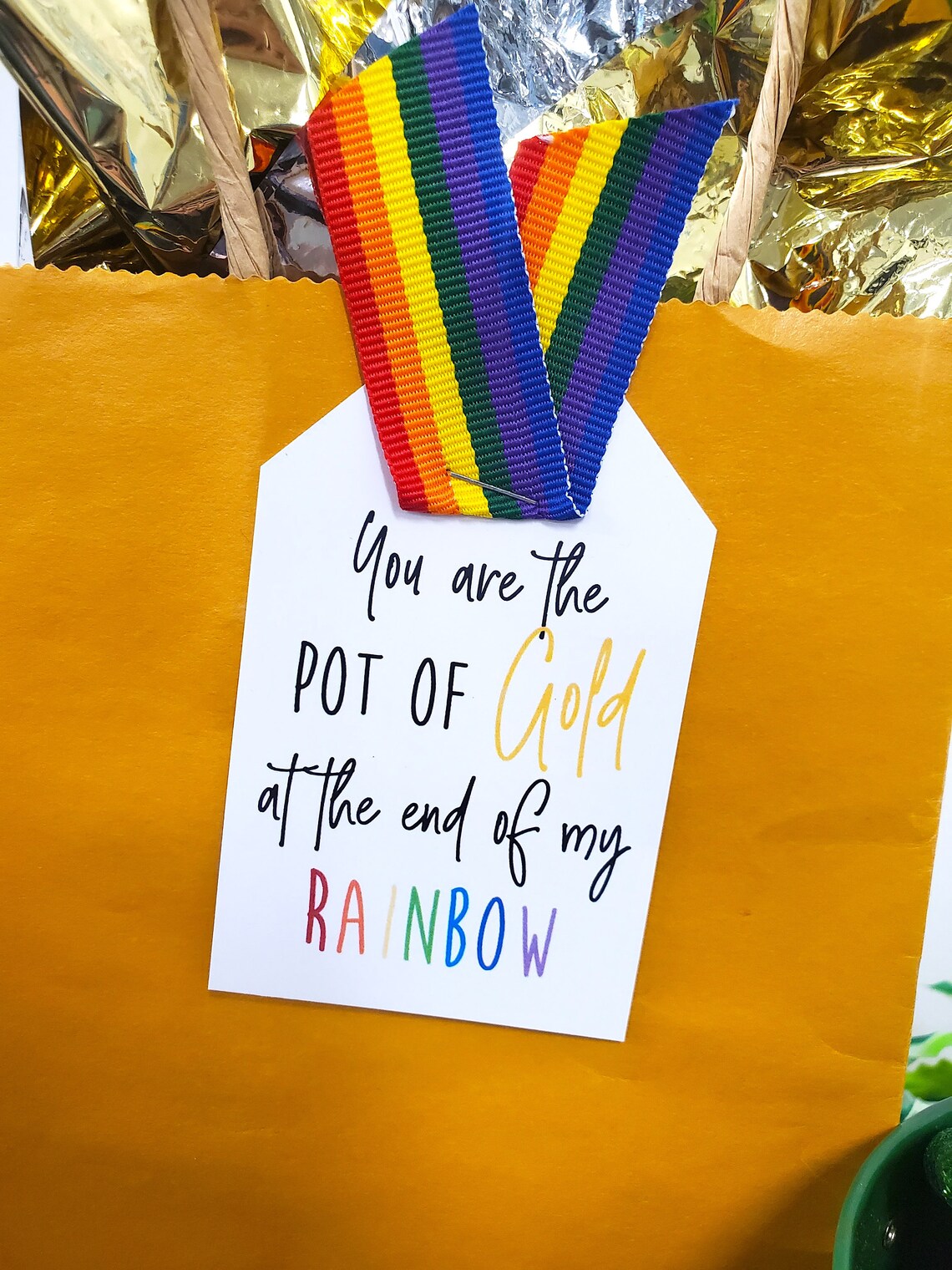 You Are the Pot of Gold at the End of My Rainbow Gift Tags - Etsy