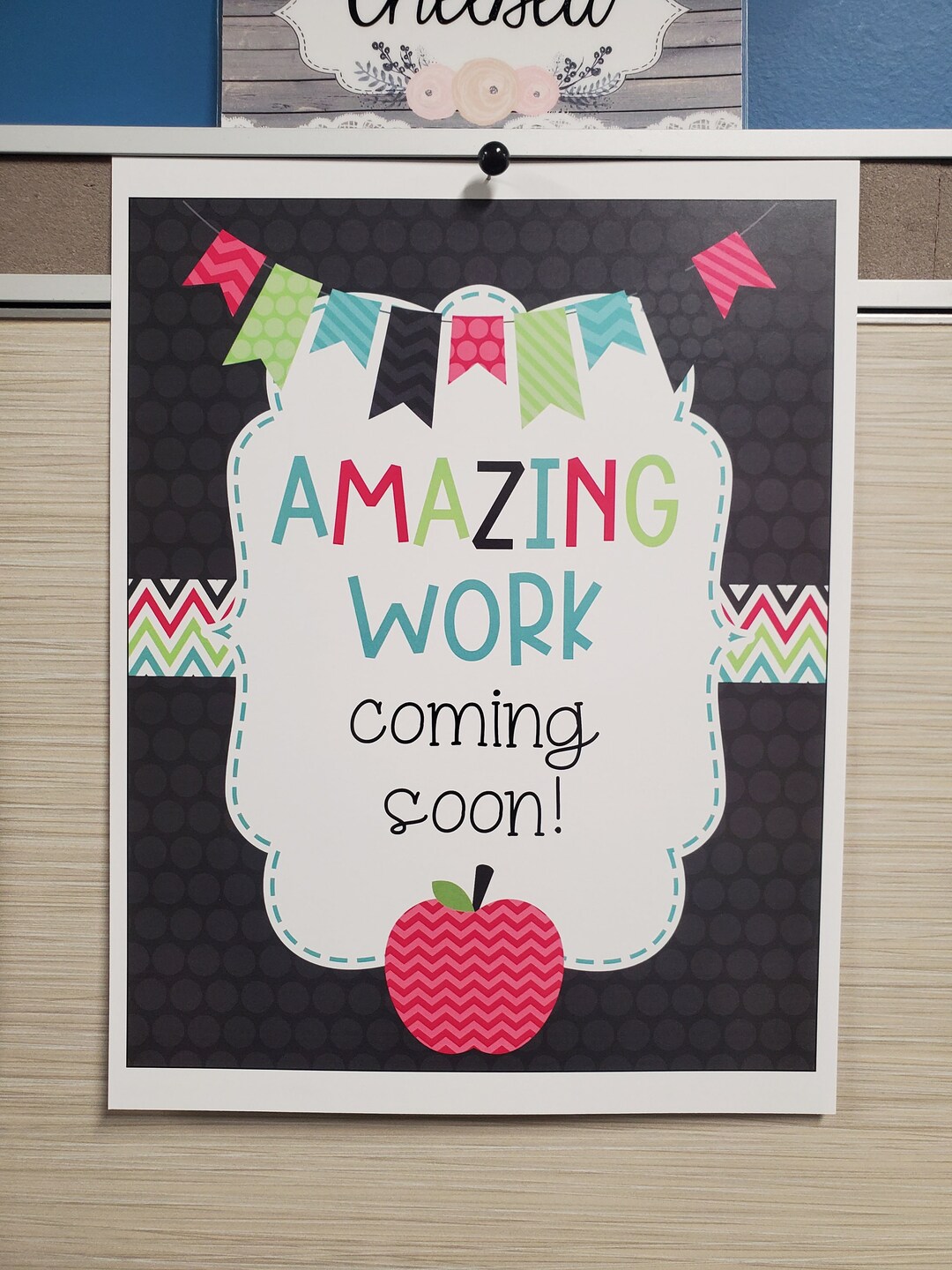 Amazing Work Coming Soon Posters for School, Kids Artwork Posters ...