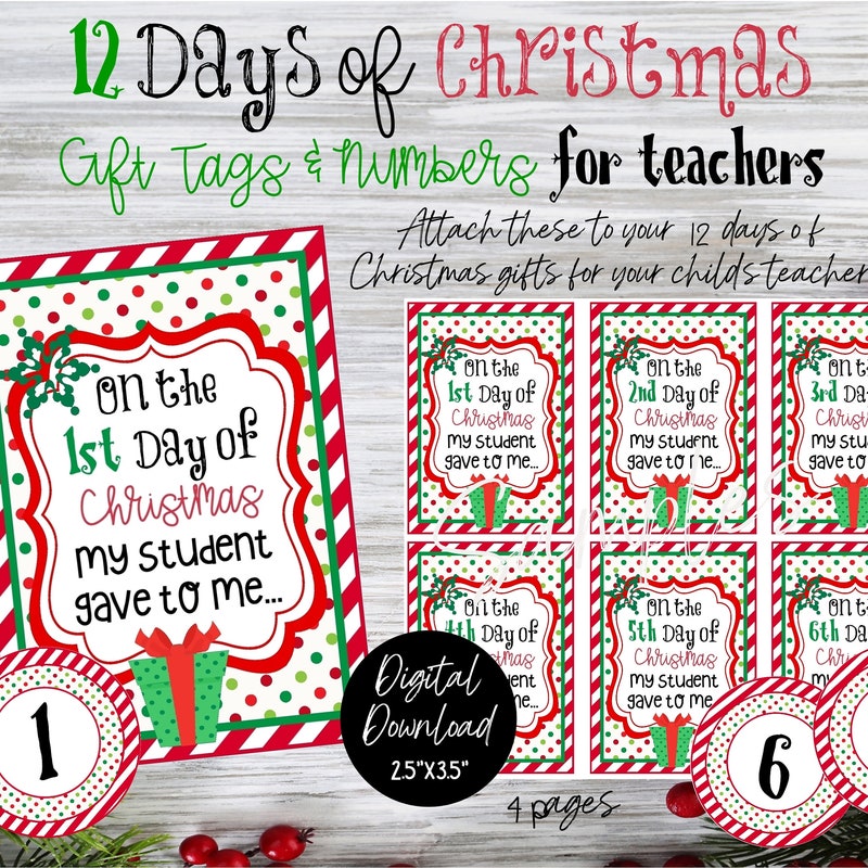 12 Days of Christmas - Etsy