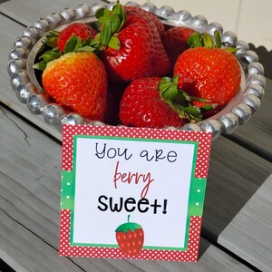 Have a Berry Sweet Summer Printable Gift Tags, You Are Berry Sweet Gift ...