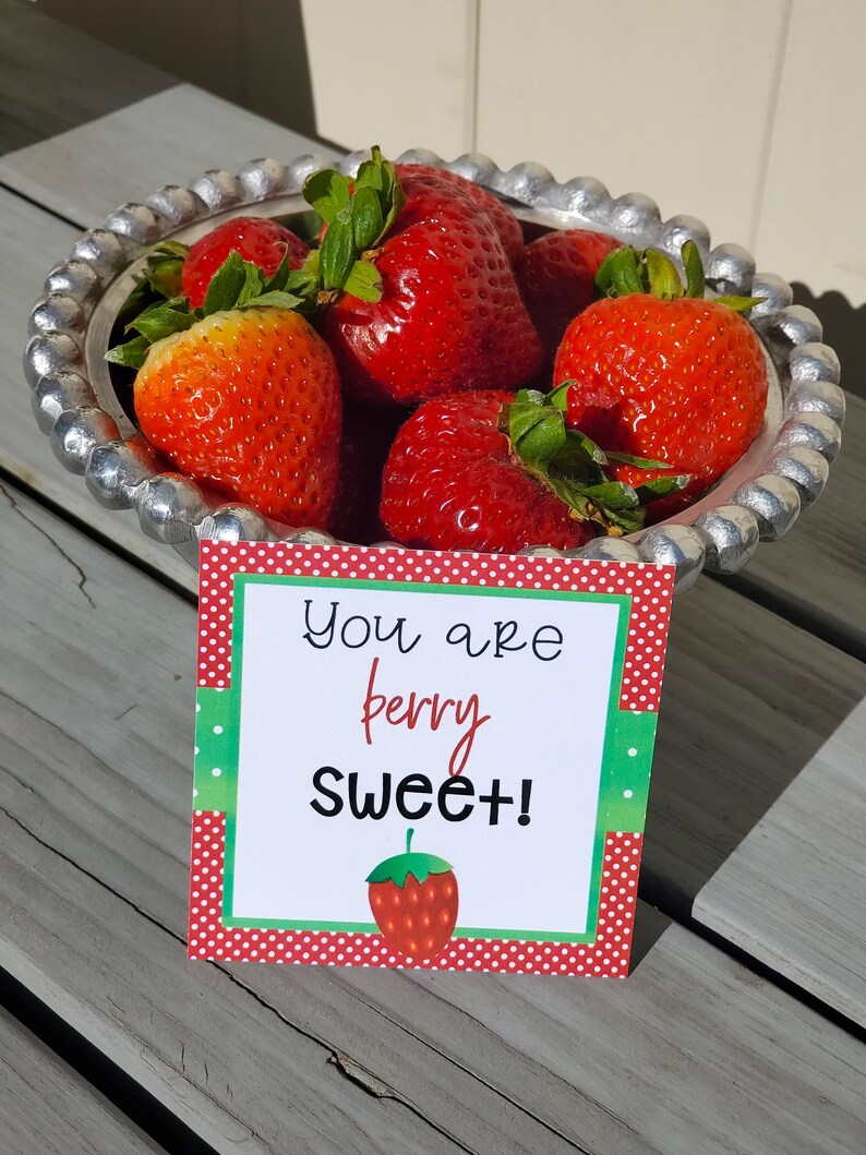 Have a Berry Sweet Summer Printable Gift Tags You Are Berry | Etsy