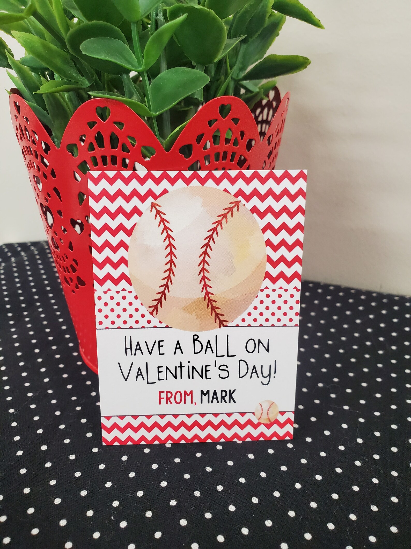 Baseball Valentine's Day Cards for Kids Baseball - Etsy