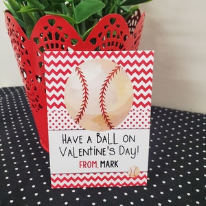 Baseball Valentine's Day Cards for Kids, Baseball Valentines, Boy ...