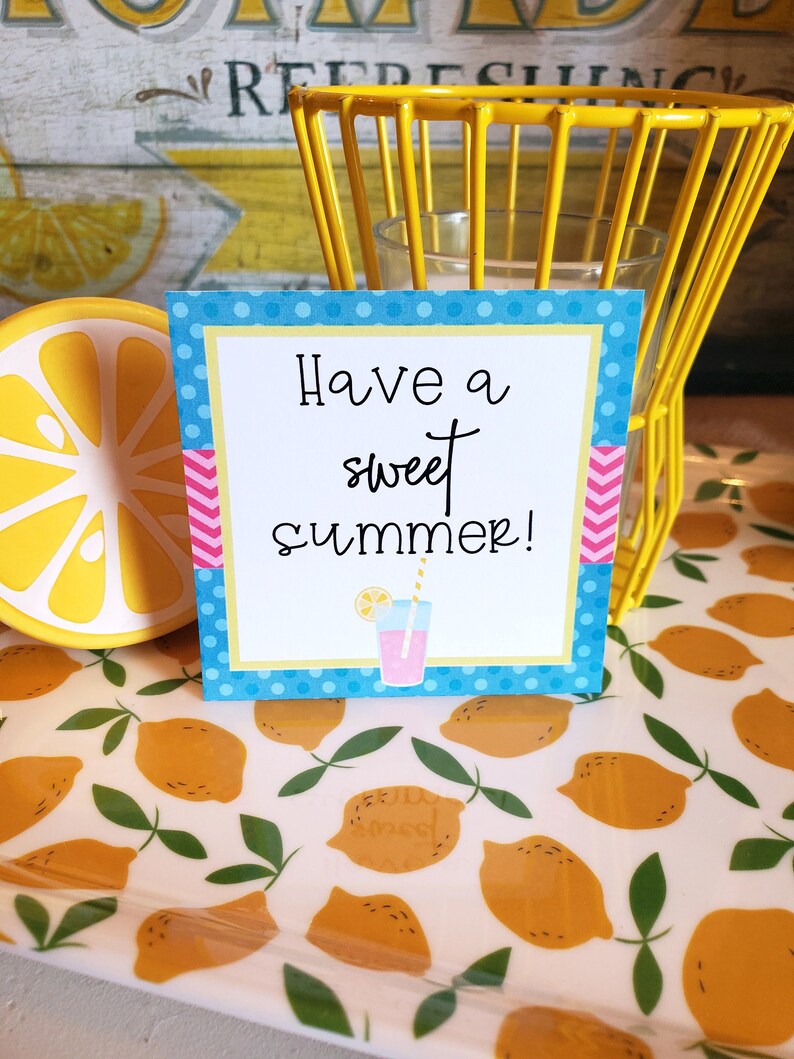 Have a Sweet Summer Printable Gift Tags-lemonade Gift Tags-summer Tags ...