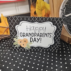 Grandparents Day Gift Tags, Printable Gift Tags for Grandparents Day ...