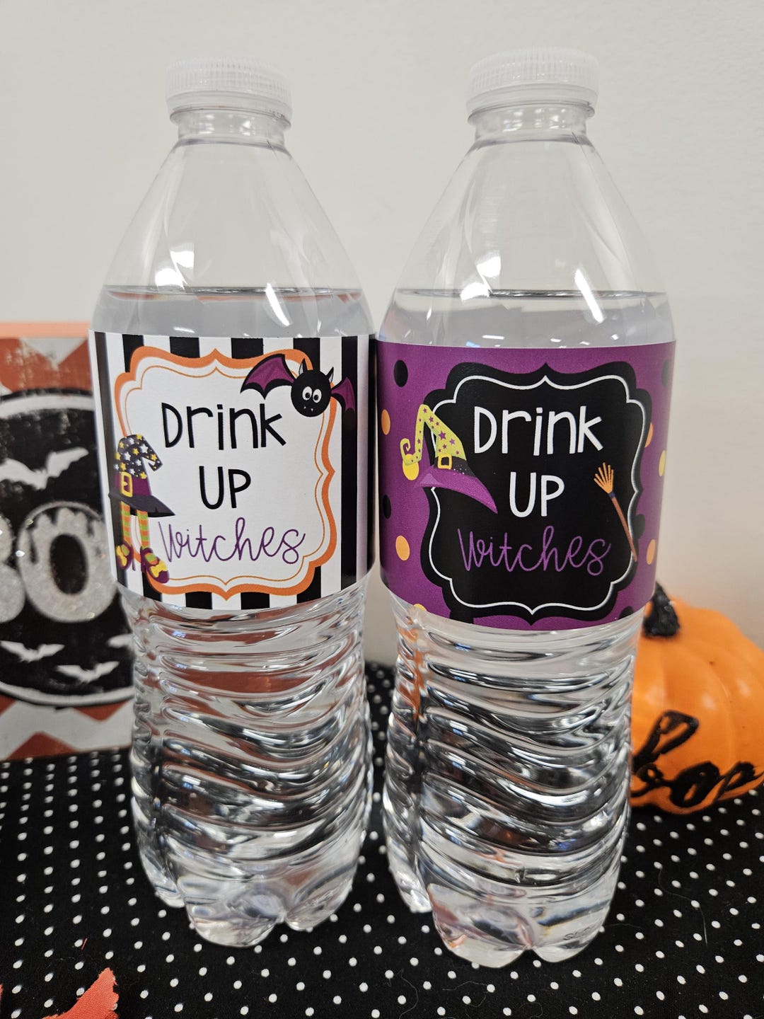 Drink up Witches Printable Halloween Water Bottle Labels, Halloween ...