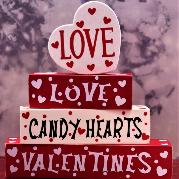 Valentines Day Blocks - Etsy