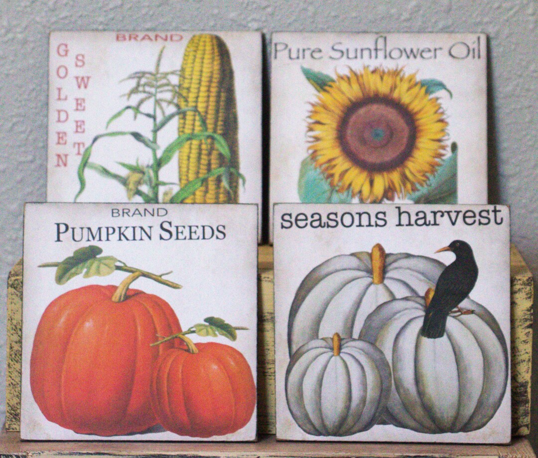 Fall, Fall Wood Signs, Farmhouse Signs, Pumpkins, Corn, Harvest Signs ...