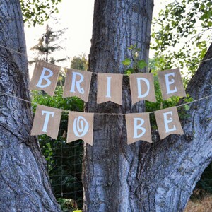 Burlap 'bride to Be' Banner - Etsy