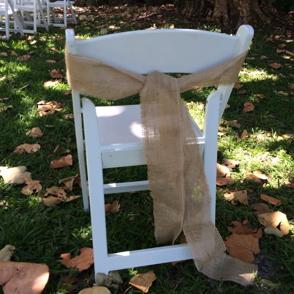 Burlap Chair Sash - Etsy
