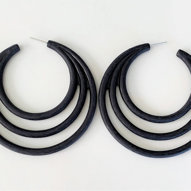 Plastic Hoop Earrings - Etsy
