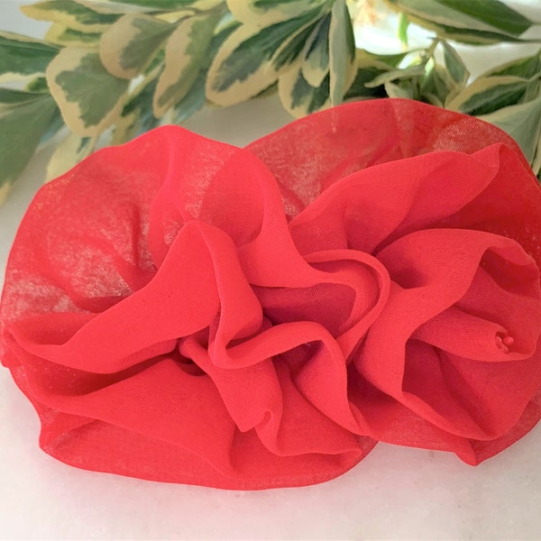 Red Chiffon - Etsy