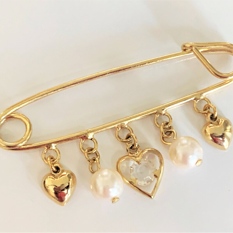 Heart Safety Pin - Etsy