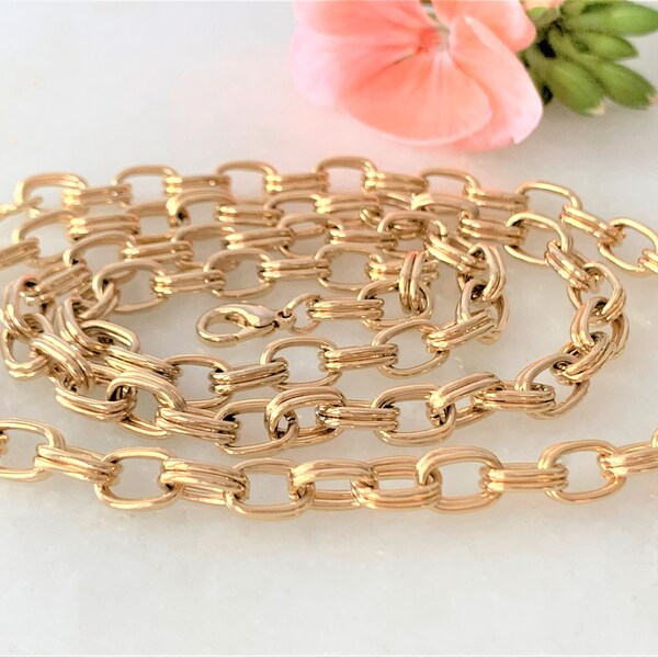 Double Link Chain - Etsy