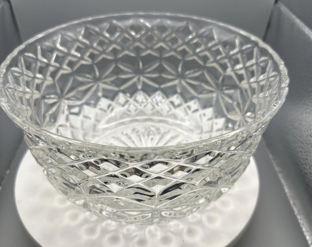 Rare Find Vintage Hand Cut Crystal Bowl Avitra Made in Poland 8” Around ...