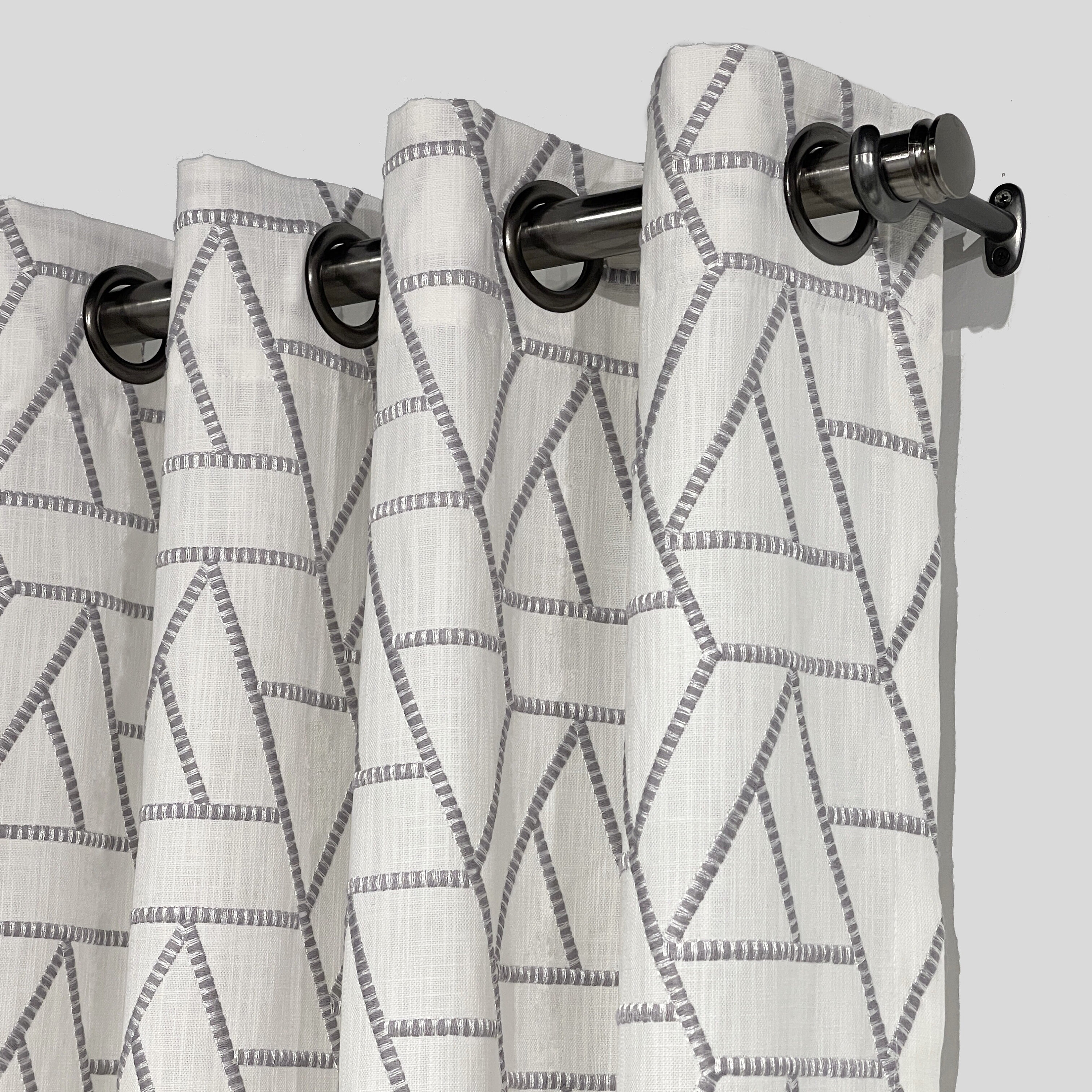 Euro Top Tack Pleat Drapery Panel Fabric and Cotton Lining Included ...